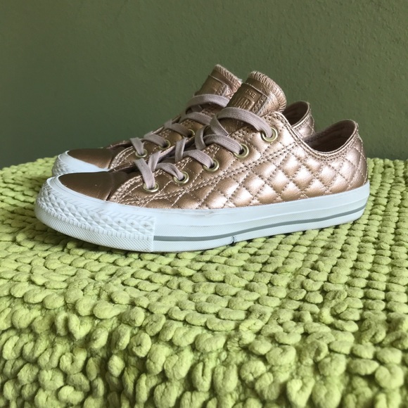 Converse | Shoes | Converse Quilted Leather Sneakers | Poshmark